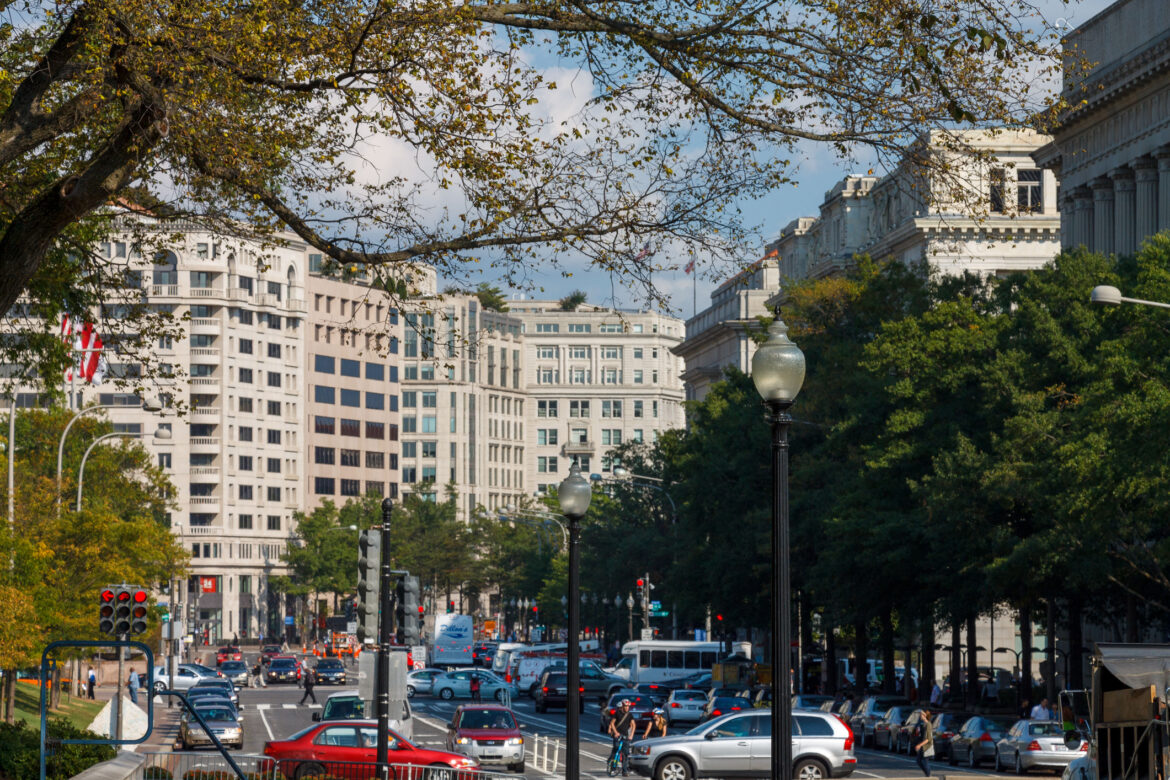Downtown District Washington DC, USA | Ronald Reagan Building and ...